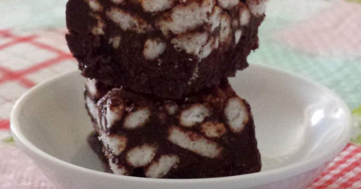 Healthy Chocolate Rice Puff Slice by The Power of Real Food. A ...