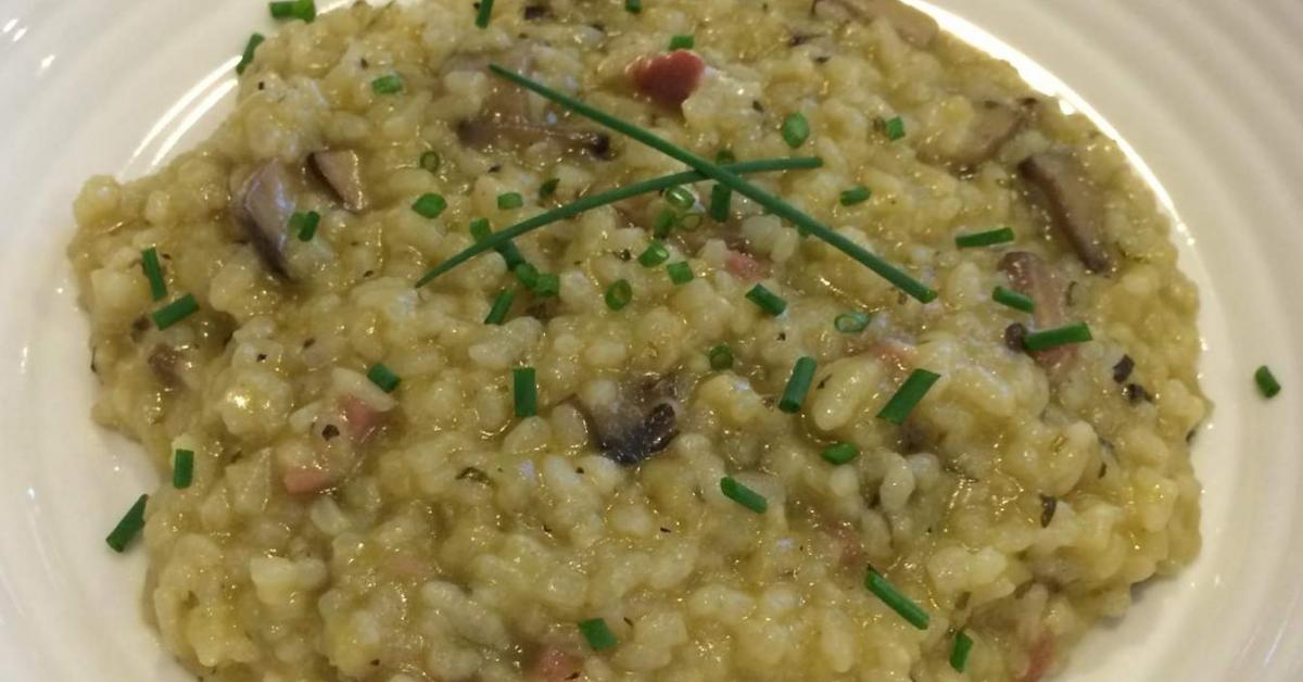 Portobello mushroom and pancetta risotto by guest. A Thermomix ® recipe ...