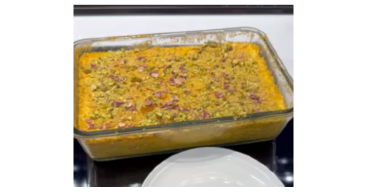 Variation Knafeh (Middle Eastern Custard Dessert) by mangiamo. A ...