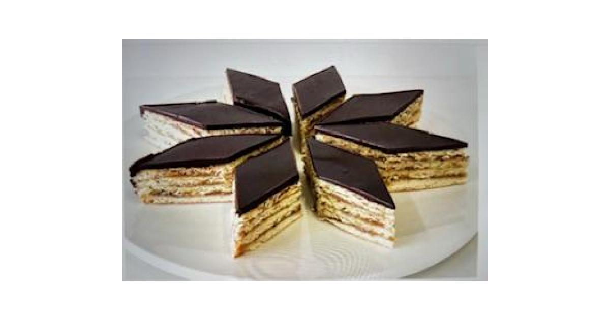 Zserbo aka Gerbeaud cake (Hungarian layer cake) by Jerrajude. A ...