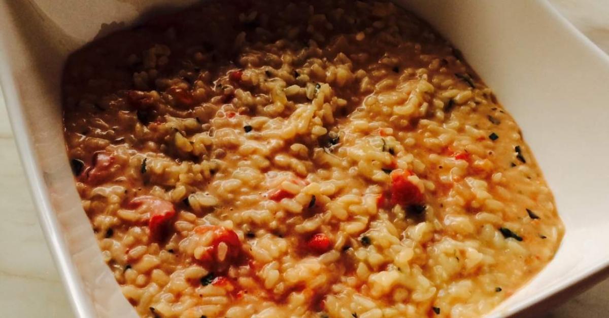 Tomato and basil risotto with mascarpone by guest. A Thermomix ® recipe ...