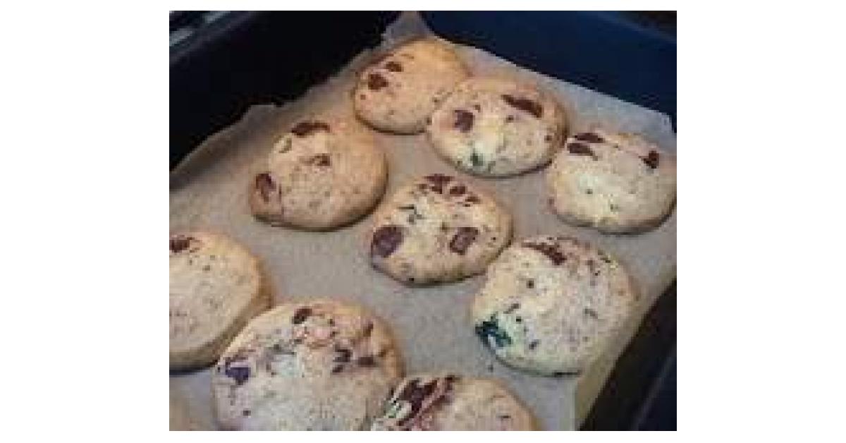 Fresh mint, dark chocolate and sea salt cookies, thanks to Jordan ...