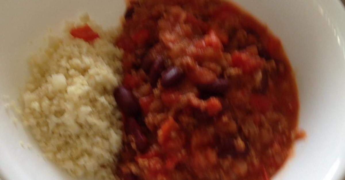 Vegetarian Chilli Con Carne (with optional Cauliflower Rice) [suitable ...