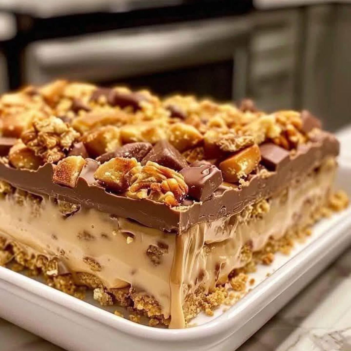 5 Ingredient no bake Crunchie Slice by Alliciab. A Thermomix ® recipe ...